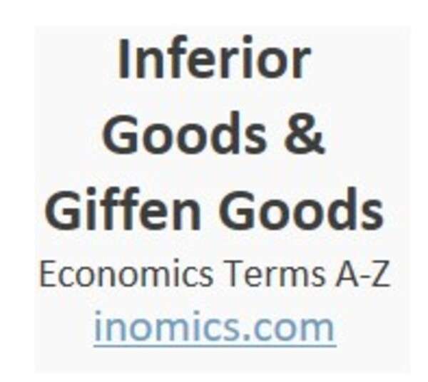 Inferior Goods & Giffen Goods | INOMICS