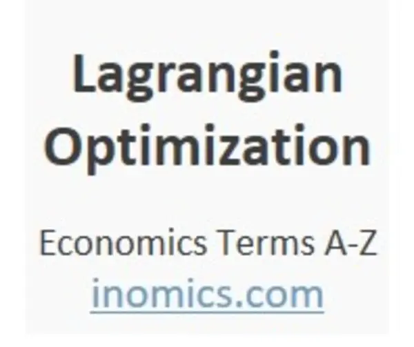Lagrangian Optimization | INOMICS
