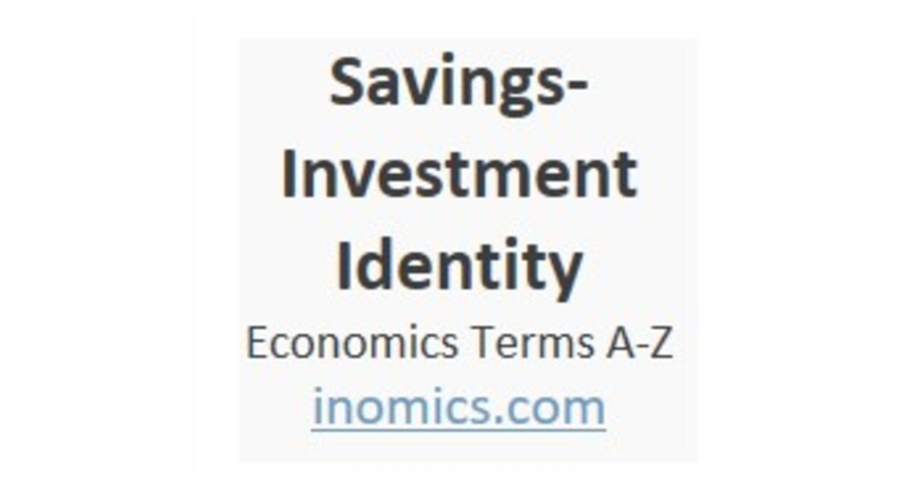 Savings-Investment Identity | INOMICS