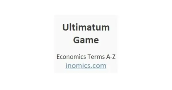 Ultimatum Game | INOMICS